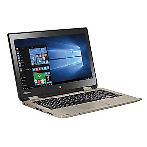 Toshiba Satellite Radius 11 L15W-B1208X 11.6" Laptop, Touchscreen, 2-in-1, Windows 10 Home, Intel Pentium N3540 Processor, 4GB RAM, 500GB HD, Satin Gold