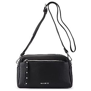MAXWISE Small Crossbody Bag For Women Designer Shoulder Bag Mini Purse(Black)