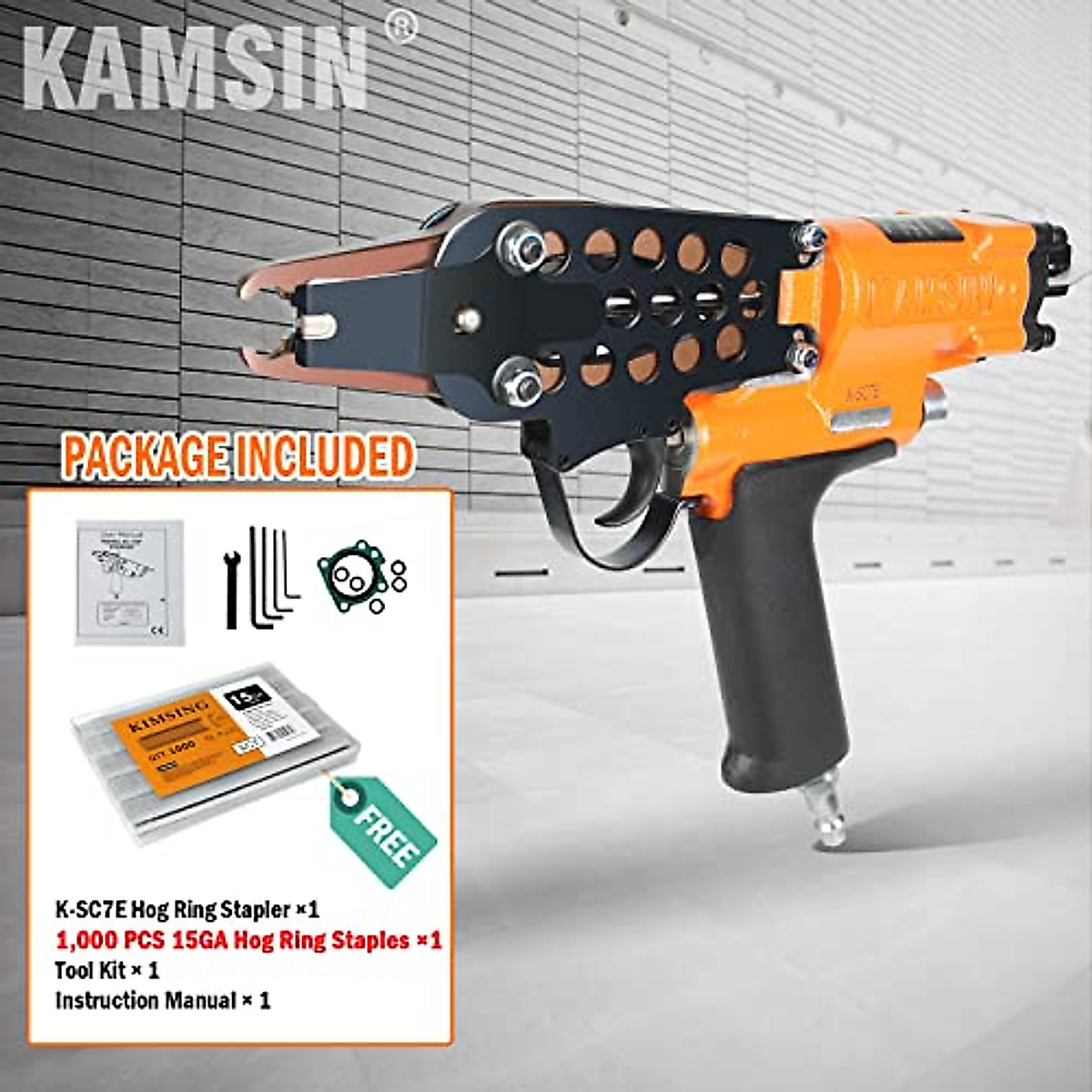 Kamsin K-SC7E Pneumatic Hog Ring Gun – Durable, Efficient