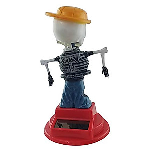 Day of The Dead Bobble Head Singer | Solar Powered Dancing Toys | Skeleton Day of The Dead Singer | Day of The Dead Decorations | Dashboard bobbleheads