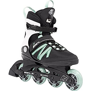 K2 Kinetic 80 Pro Inline Skates Womens Sz 10 Black/Sage