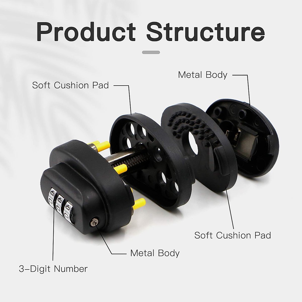 RioRand Trigger Lock 3 Digit Set Your Own Combination Gun Loc 5PCS