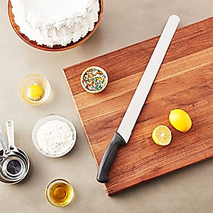 Mercer Culinary M23113 Millennia Black Handle, 16-Inch Wavy Edge, Cake Slicer