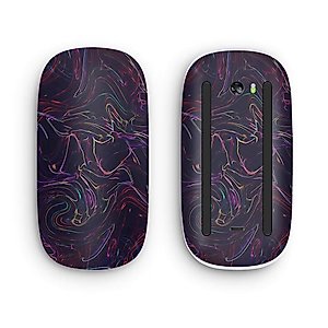Design Skinz Liquid Abstract Paint Remix V26 Vinyl Decal Compatible with The Apple Magic Mouse 2 (Wireless, Rechargable) with Multi-Touch Surface