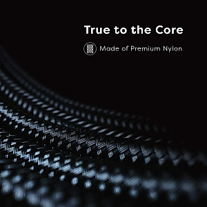 PQI MFi Certified Apple iPhone Charger Cable - Nylon Braided USB to Lightning Cable - 3.3ft (100cm) Stellar Black Charging Cord - Compatible with Apple iPhone 12 Pro Max, 11, and More