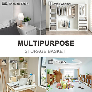 Cotton Rope Storage Basket with Lid,Desktop Storage Box,Multifunctional Handmade Oval Woven Basket,Sundries Storage Basket,Lidded Woven Storage Bin for Makeup Sundries Snack Needles(Grey)