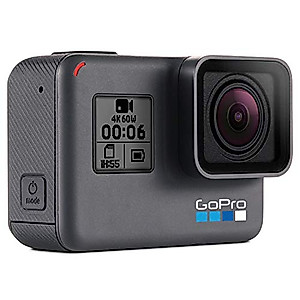 GoPro HERO6 Black + Extra Battery - E-Commerce Packaging - Waterproof Digital Action Camera with Touch Screen 4K HD Video 12MP Photos Live Streaming Stabilization