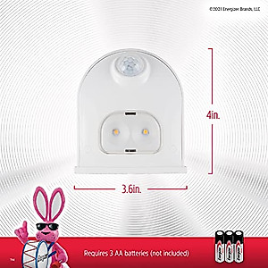 Energizer LED Motion-Activated Security Light, Battery Operated, 40 Lumens, Wireless, Indoor/Outdoor, Over-The-Door, Ideal for Entryway, Porch, Patio, Basement, Shed, Garage, 38184