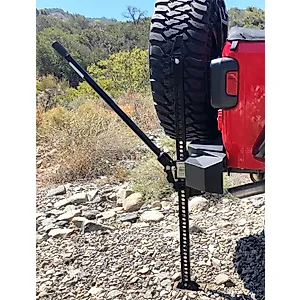 Rampage Trail Recovery Jack | 40" Max Lifting Height, Steel, Black | 86654