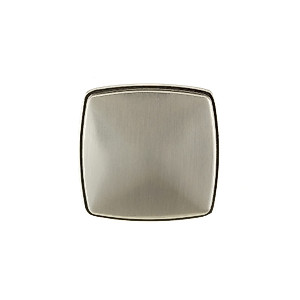 Richelieu Hardware BP81045195 Charlemagne Collection 1 11/16-inch (43 mm) x 1 11/16-inch (43 mm) Brushed Nickel Transitional Cabinet and Drawer Knob for Kitchen, Bathroom, and Furniture