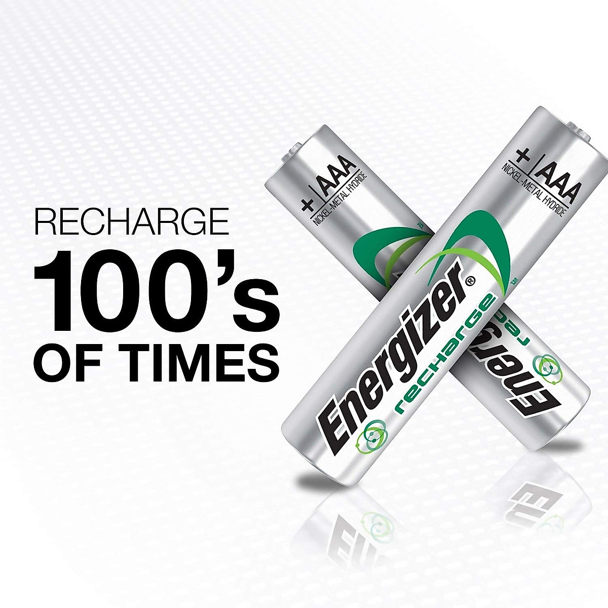 Rechargeable AAA Batteries, NiMH, 800 mAh, Pre-Charged, 4 Count (Recharge Power Plus) - EVENH12BP4, 2 Pack