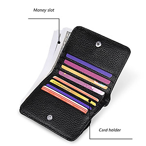Dicihaya Female Small Wallets Coin Purse Mini Genuine Leather Wallet Bifold Pouch Multiple Cards Holder