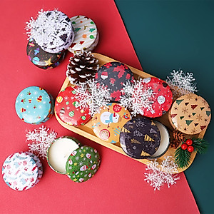 12PCS Christmas Scented Candles, 2.5OZ Jar Candles, 12 Christmas Fragrances Candle Set for Women, Mom, Grandma, Godmother, Coworker, Teacher