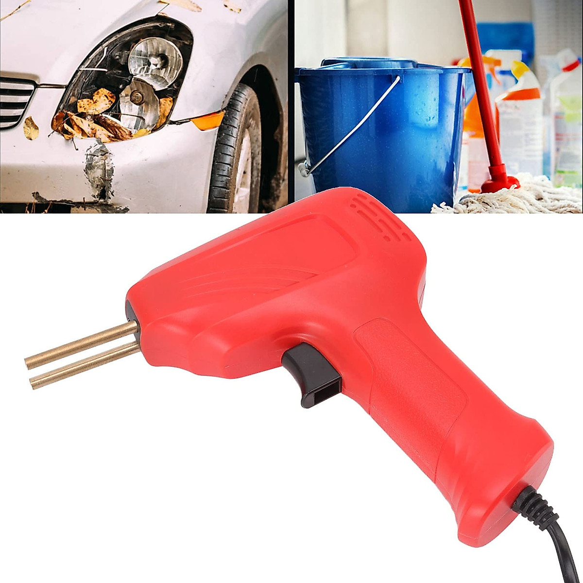 Hot Stapler,plplaaoo Plastic Welder,Welding Machine,Hot Stapler Multifunction Plastic Welding Red Portable Welder for Radiators Bumpers Repair(220V, Australian Standard)