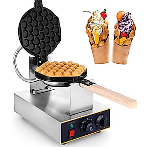 Dyna-Living Bubble Waffle Maker 1400W Commercial Bubble Waffle Maker Machine Non-stick Egg Waffle Maker Electric Bubble Waffle Baker for Home Use