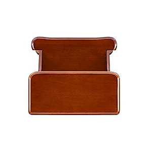 Powell Woodbury Mahogany Bed Step with Storage, Information, Lightly Distressed Woodbury Mahogany, 20 x 17.75 x 17.25