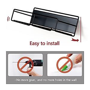 ITCFBSCW 4 Pack Magnetic Shelf For Refrigerator, Magnetic Fridge Shelf, Magnetic Shelf, Spice Rack Organizer For Cabinet, Magnet Spice Rack For Refrigerator