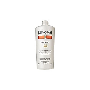 KERASTASE Nutritive Bain Satin 2 Nutrition Shampoo for Dry & Sensitized Hair, 34 Fl Oz