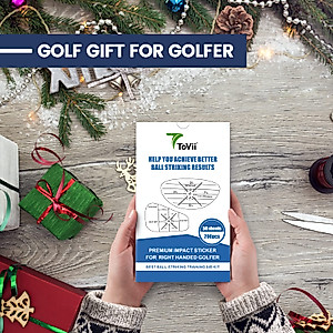 ToVii 200Pcs Golf Impact Tape Set, Self-Teaching Sweet Spot and Shot Consistency Analysis,Each 100 Pcs Club Impact Stickers for Woods and Irons, Useful Golf Training Aid Improve Swing Accuracy