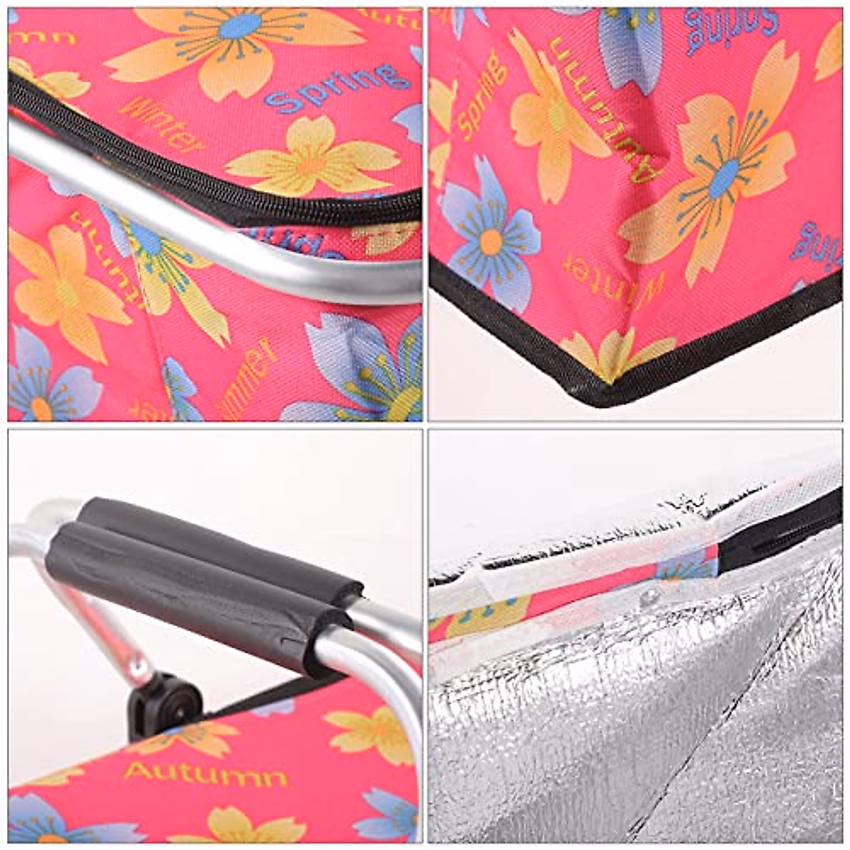 Healifty Lunch Bag Insulated Food Delivery Bag Pastry Pizza Pie Carrier Camping Lunch Bag Hot Cold Food Transport Bag for Travel Beverages Pizza Grocery Decorative Lunch Bag