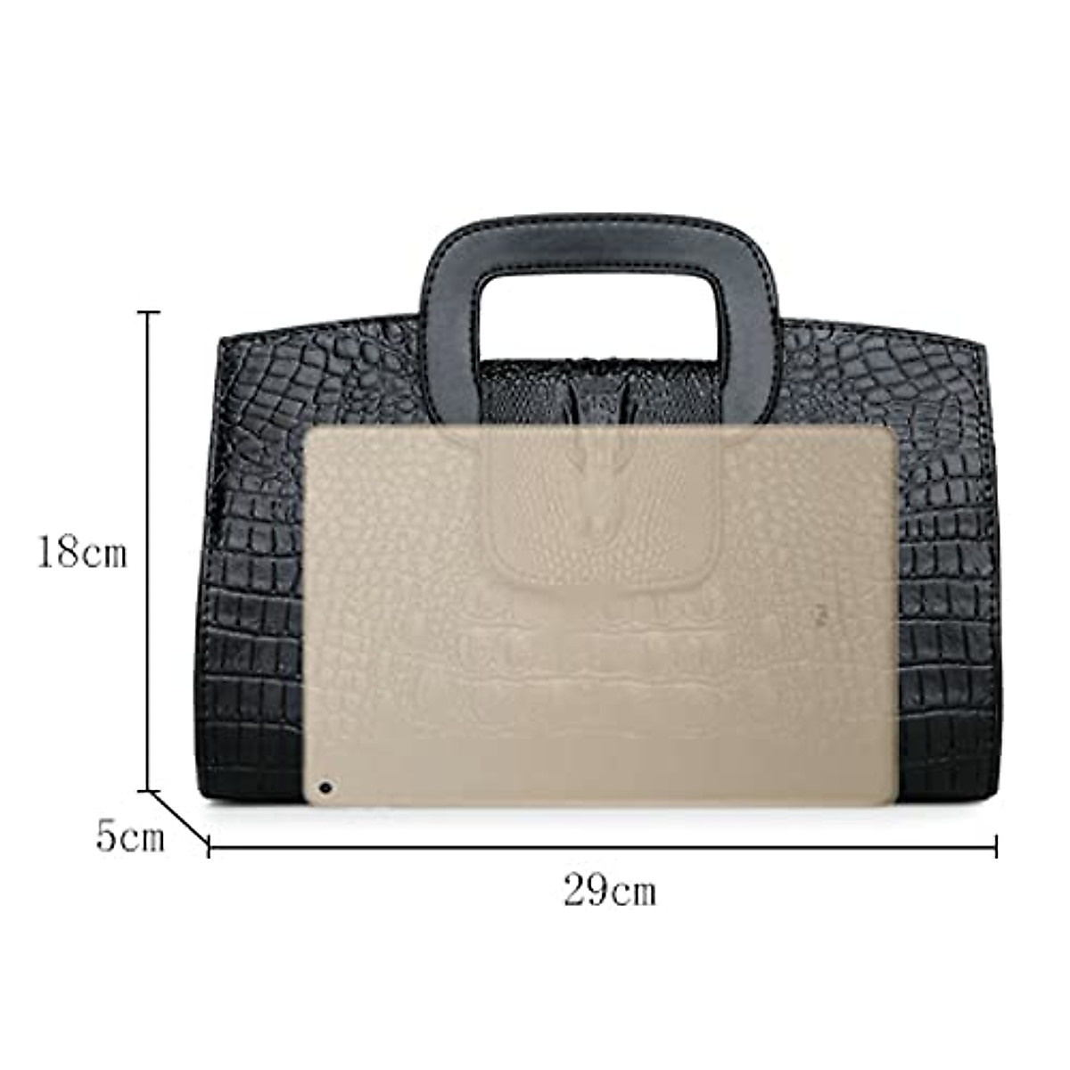 Women's Clutch Bag Chic Tote Handbag Shoulder Bag Solid Color PU Casual Crossbody Bag