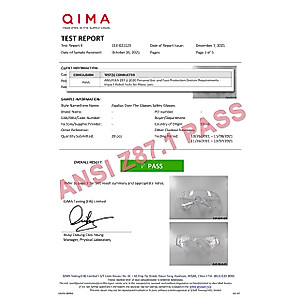 Aqulius 3 Bulk Pack Safety Glasses Over Eyeglasses (Anti-Fog & Scratch Resistant) Crystal Clear Eye Protection - OTG Safety Goggles