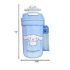 Everyday Delights Cinnamoroll Puppy Tumbler with Cover & Strap 480ml