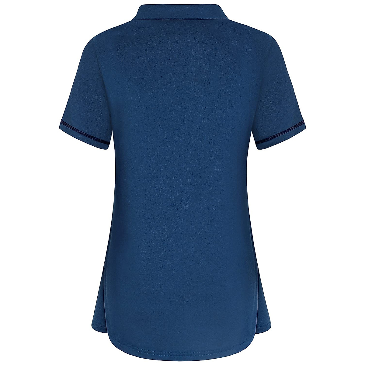 Workout Clothing for Women Exercise Clothes Sports Shirts Yoga Tops Moisture Wicking Tee Loose Fitting Apparel Dark Blue