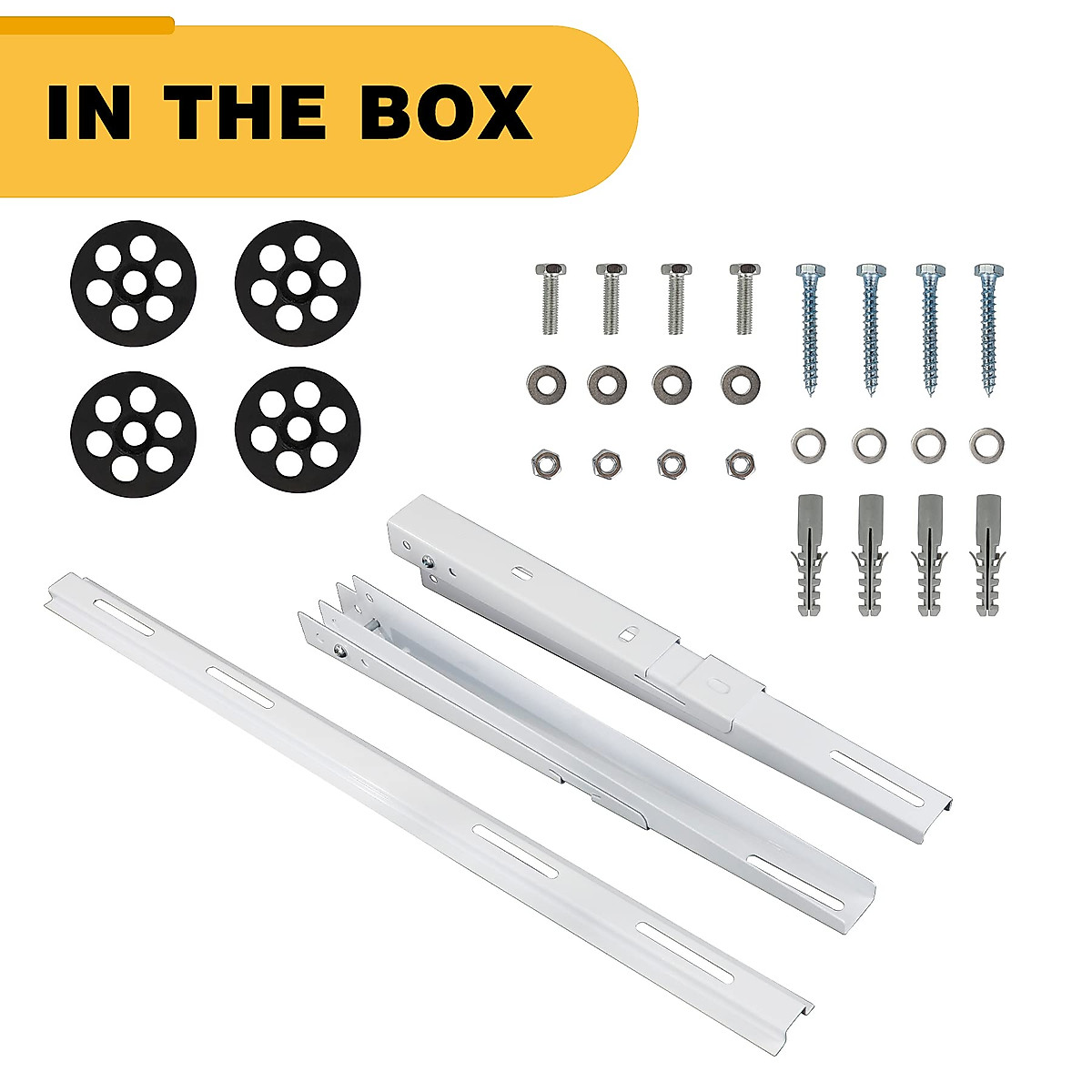 LBG Products Mini Split Wall Mounting Bracket,Air Conditioner Support Bracket for 9000-18000 Btu,Ductless Heat Pumps,HVAC Systems,Compressors,Air Conditioner Units Support up to 350lbs