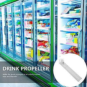 Drink Organizer for Fridge Plastic Pusher Tray Rack Automatic Vending Machine Sliding Organizer Fast Pusher Glide Pull Out Cabinet Shelf Drink Holder Refrigerator Drink Holder