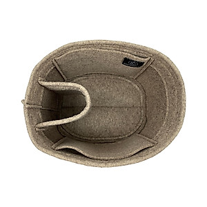 Zoomoni Bag Organizer for Burberry Haymarket Bucket - Premium Felt Purse Handbag Insert Liner Shaper (Handmade) Soft Structure Support