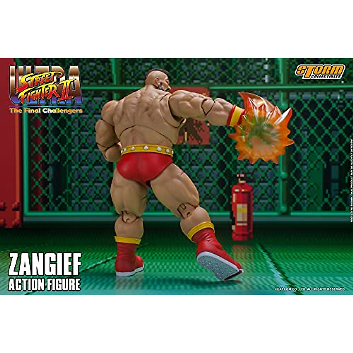 Storm Collectibles - Ultimate Street Fighter II: The Final Challenger - Zangief, Action Figure, STM87180 Red
