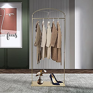 TFCFL Wedding Dress Rack Gold Wedding Dress Display Stand Modern Simple Clothing Store Metal Display Rack Home Freestanding Garment Rack Clothes Display Rack