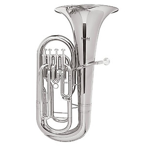 Mendini MEP-N Nickel Plated B Flat Euphonium with Stainless Steel Pistons