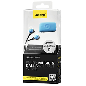 Jabra CLIPPER Bluetooth Stereo Headset - Retail Packaging - Turquoise (Discontinued by Manufacturer)