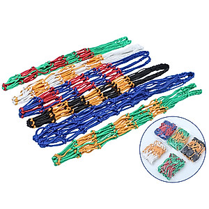 EastyGold Basketball Net Bag Football Soccer Mesh Storage Sports Ball Holder Organiser Nylon Carry Bag Durable Single Ball Carrier 2 Pack Black Green Fit Ball 3 4 5