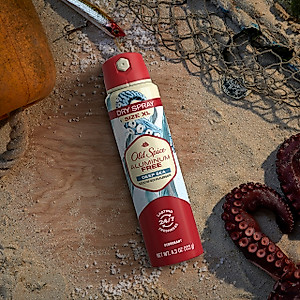 Old Spice Men's Aluminum Free Deodorant Dry Body Spray, Deep Sea, 24/7 Odor Protection, 4.3oz (Pack of 3)