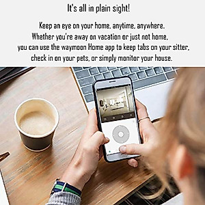 WAYMOON 4K Hidden Spy Camera Wireless Hidden WiFi Clock Camera Home Security Nanny Camera with Night Vision,160 Ultra Wide Angle,Motion Detection