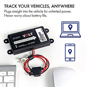 GPS Tracker for Vehicles with Real-time Alerts, 4G LTE - Easy Install Fleet & Car GPS Tracker - FCC, PTCRB Certified Car Tracker Device for Vehicles - Livewire Volt - Subscription Required.