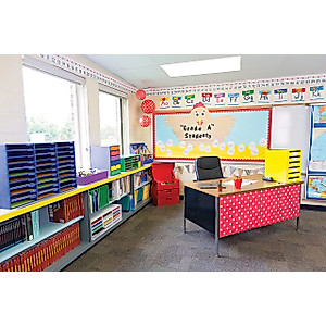 Classroom Keepers 9" x 12" Construction Paper Storage, White, 9-3/8"H x 29-1/4"W x 12-7/8"D, 1 Unit