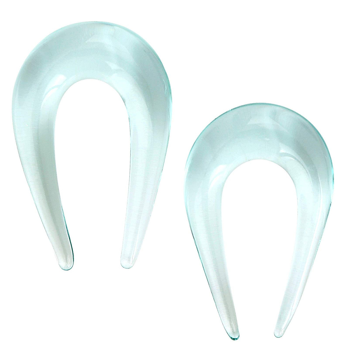 Stuppendux Clear Ear Glass Spiral Tapers Plugs Tunnels Expander Hanger Gauges Earrings Stretching Body Piercings Jewelry Gauges 0g 8mm