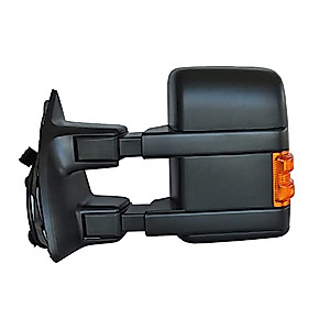 SONTIAN Towing Mirrors Replacement For 2008-2016 Ford F-250/F-350/F-450 Super Duty Truck Power Heat Turn Signal Black Extendable Pair Set