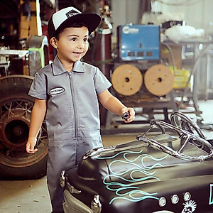 Knuckleheads Little Threads Toddler Boy Outfit, Baseball/Infant Trucker/Newborn Sun Hat - Baby Snap Back Trucker Mesh Fitted Patch Flat Brim Cap Basket Stuffer Gorros (S 12-24 Months, Bubba BW)