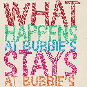 CafePress What Happens At Bubbie's Tote Bag Canvas Tote Shopping Bag