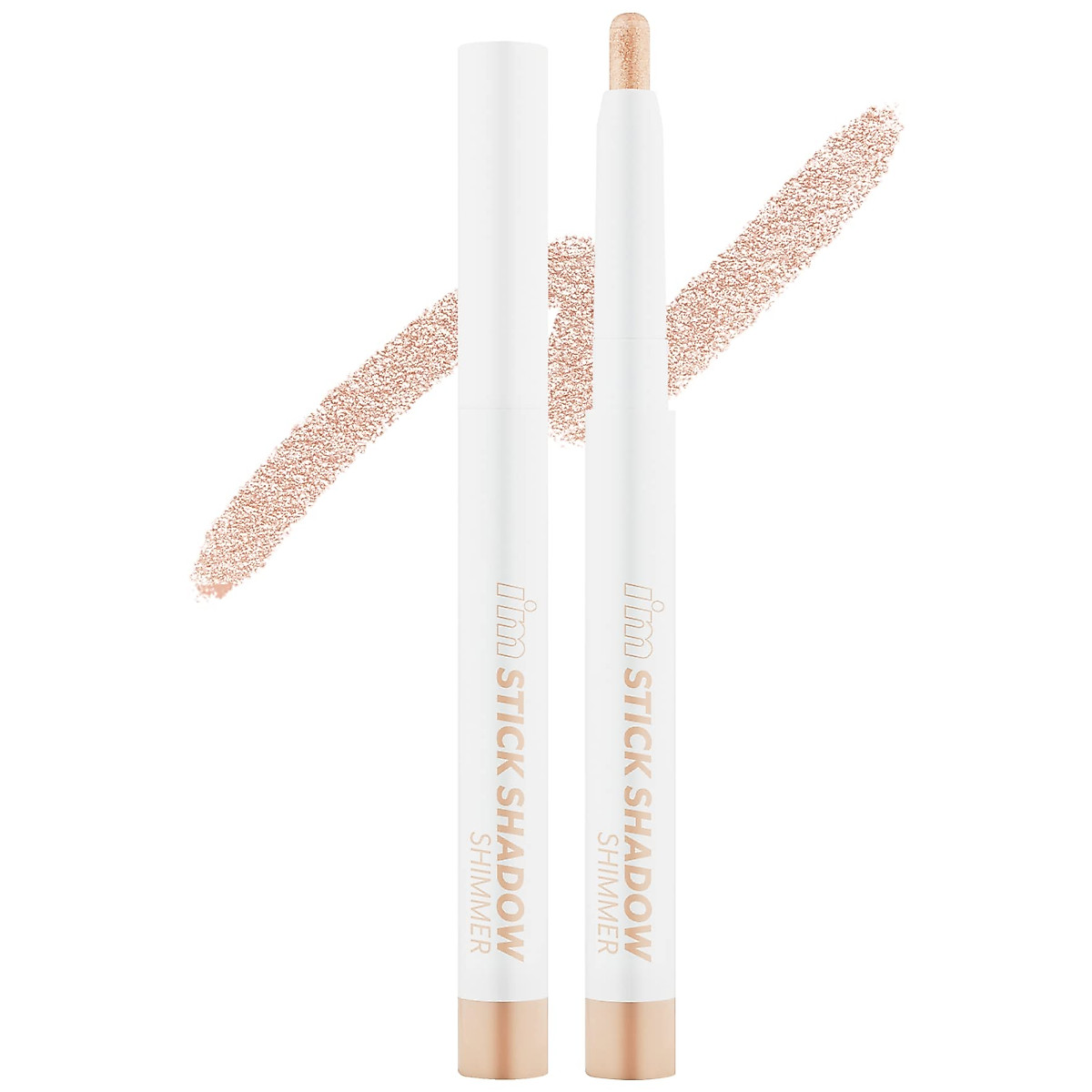 I'm Meme Highlighter Stick for Face - I'm Multi-stick | 001 Champagne Gold, 0.25 Oz + Eyeshadow Stick - I'm Stick Shadow Shimmer 001 Sugar Bling, 0.03 Oz Bundle