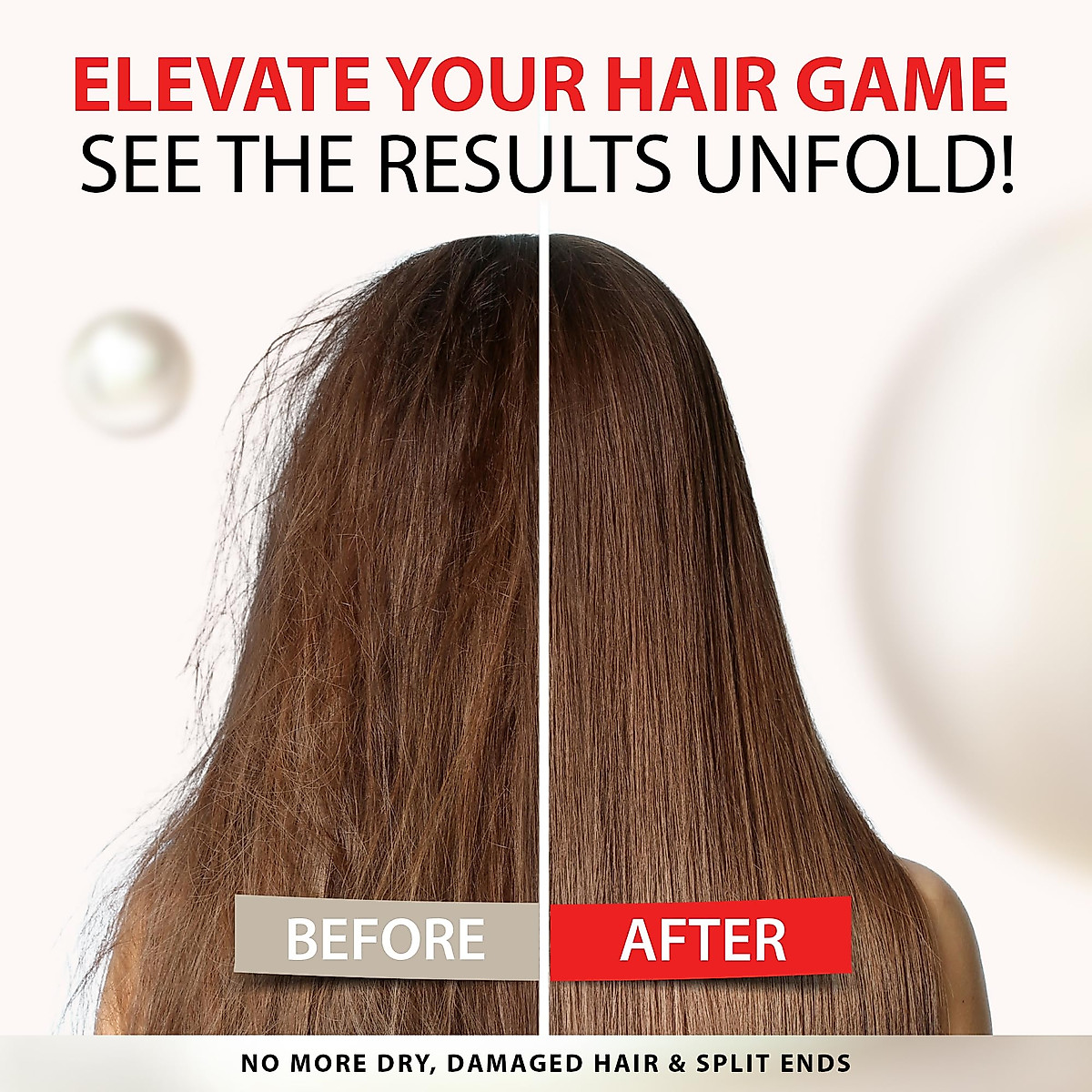 Professional Keratin Hair Mask - Made in USA - Nourishment Treatment for Hair Repair & Beauty - Biotin Collagen Coconut Oil & Pro-Vitamin B5 Protein Mask - Hair Vitamin Complex