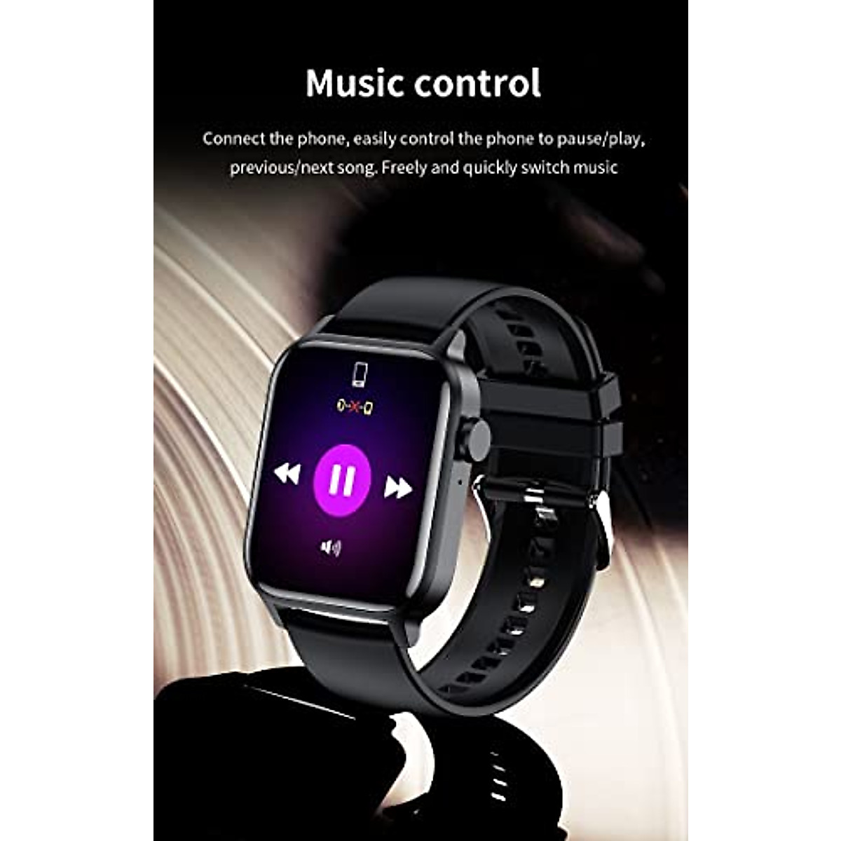 Smart Watch for Women Men, Waterproof Smartwatch Fitness Tracker for Android iOS Phones, 1.81” HD Smartwatch with Heart Rate Monitor, Step Counter, Receive Make Calls