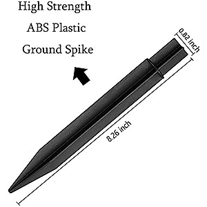 BAEONY 16 PCS 8.26 Inch Plastic Ground Spikes, Garden Solar Torch Lights Flame Lights Replacement Ground Spikes Stake for Garden Lights