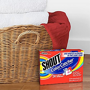 Shout Color Catcher Sheets for Laundry, Maintains Clothes Original Colors, 24 Count