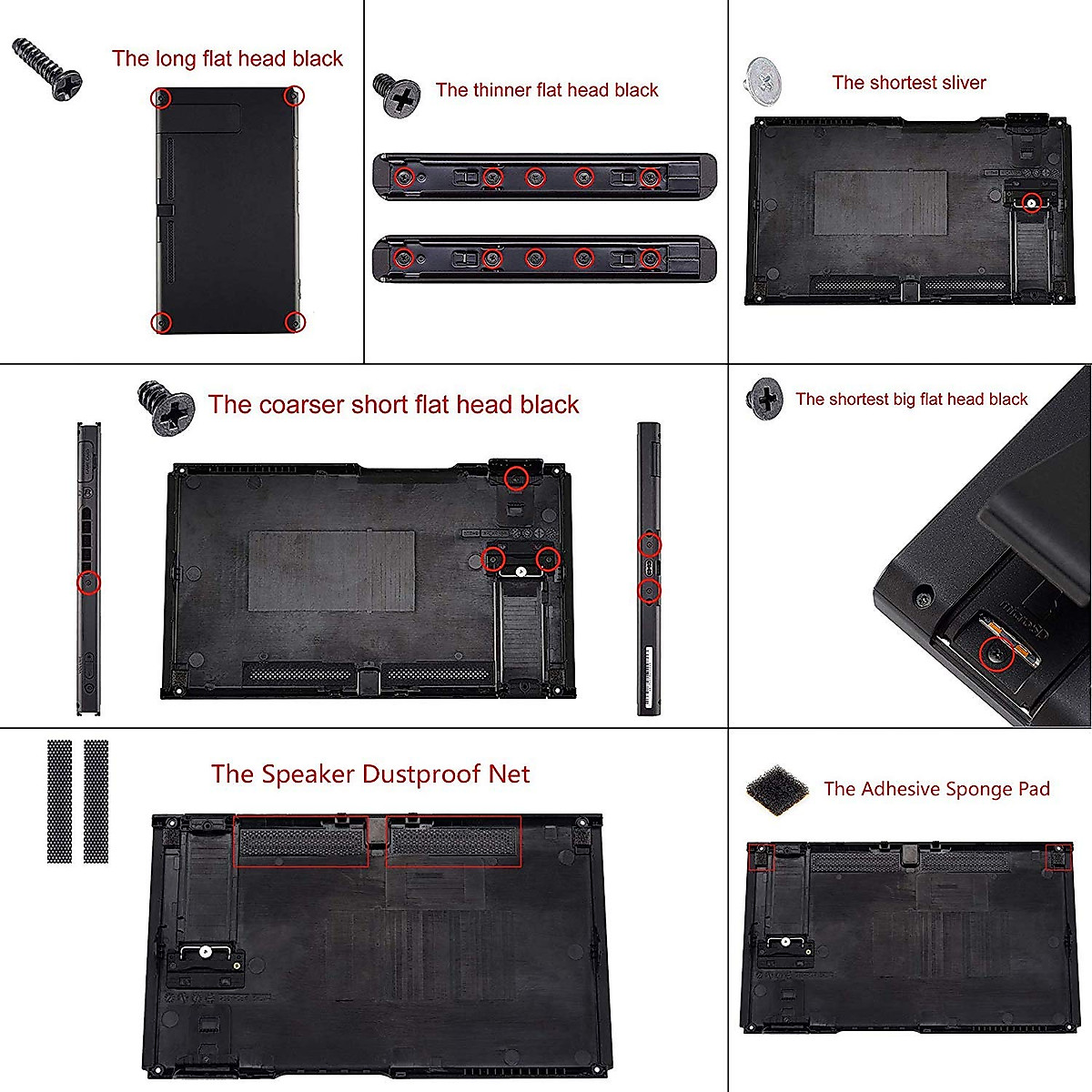 eXtremeRate DIY Replacement Shell Buttons for Nintendo Switch, Back Plate for Switch Console, Housing with Full Set Buttons for Joycon Handheld Controller - Clear Blue [No Electronics Parts]
